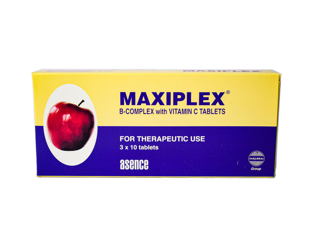 MAXIPLEX B-COMPLEX WITH VIT C TABLETS 30S - Garnet Pharmacy